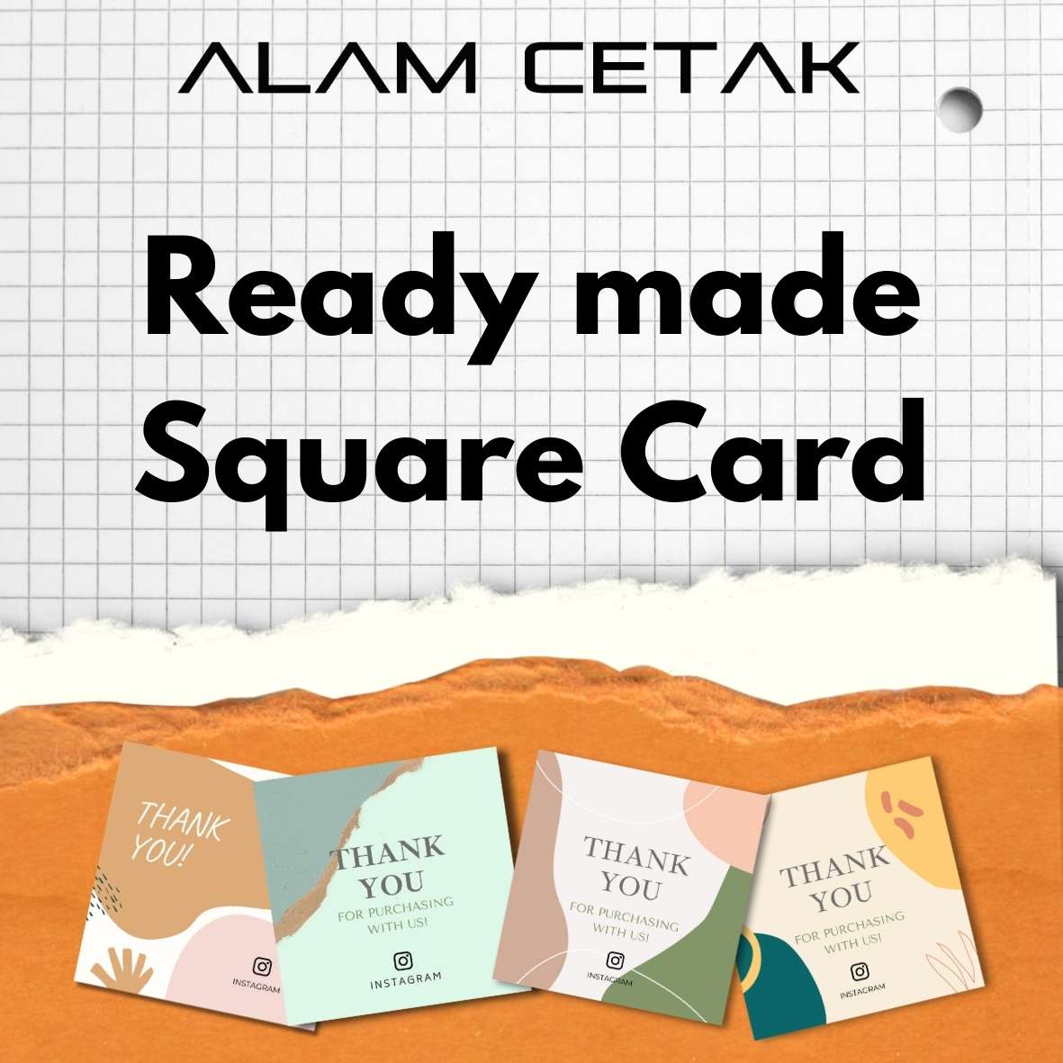 Ready Made Card Design for customize wording – Alam Cetak