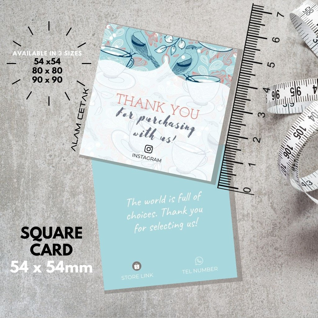 Ready Made Card Design for customize wording – Alam Cetak