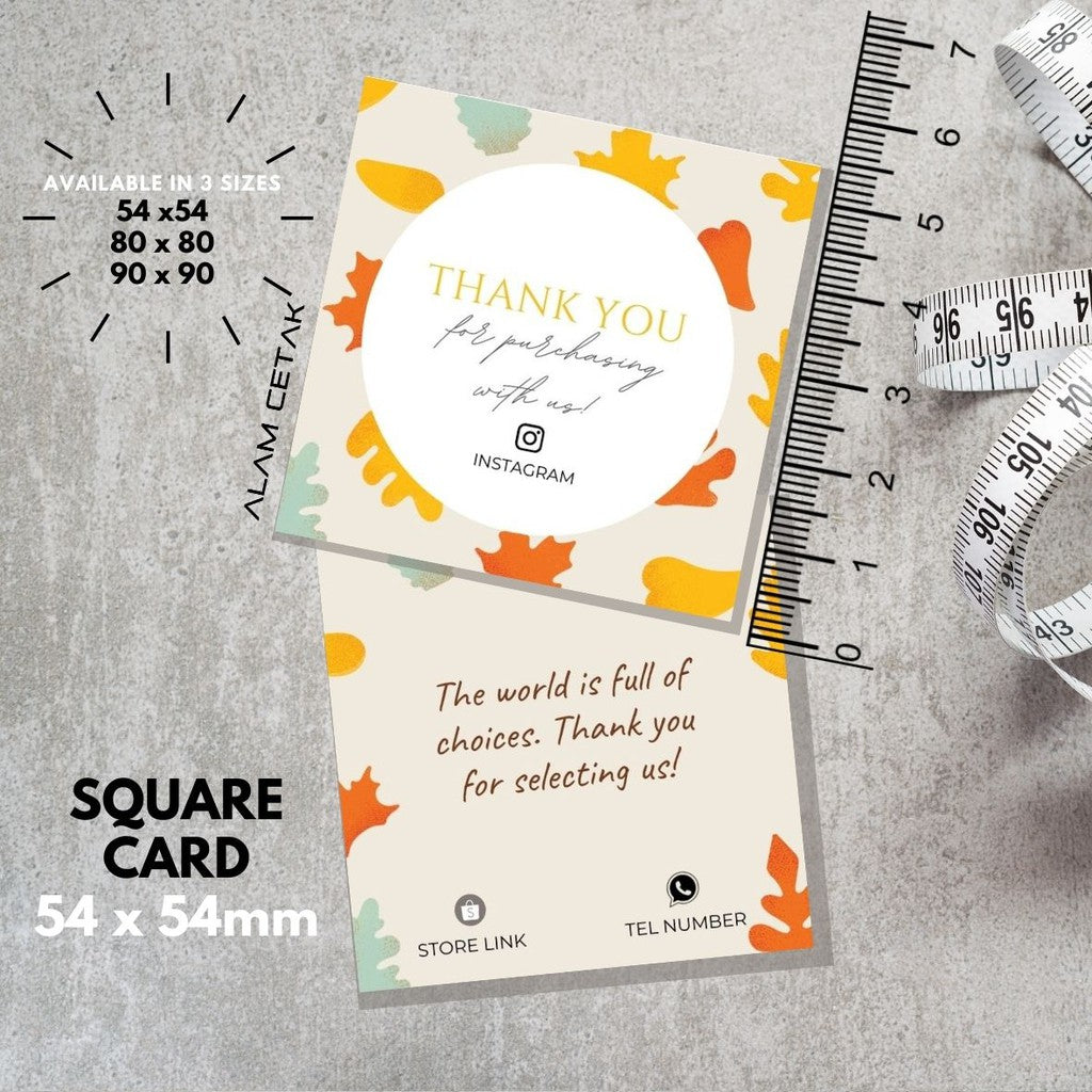 Ready Made Card Design for customize wording – Alam Cetak